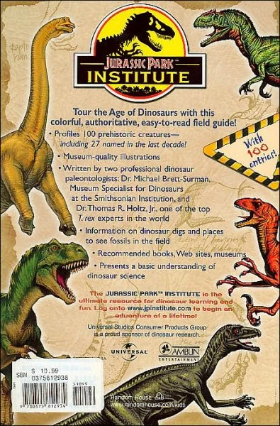 Jurassic Park Institute Dinosaur Field Guide | Jurassic Park Wiki | Fandom