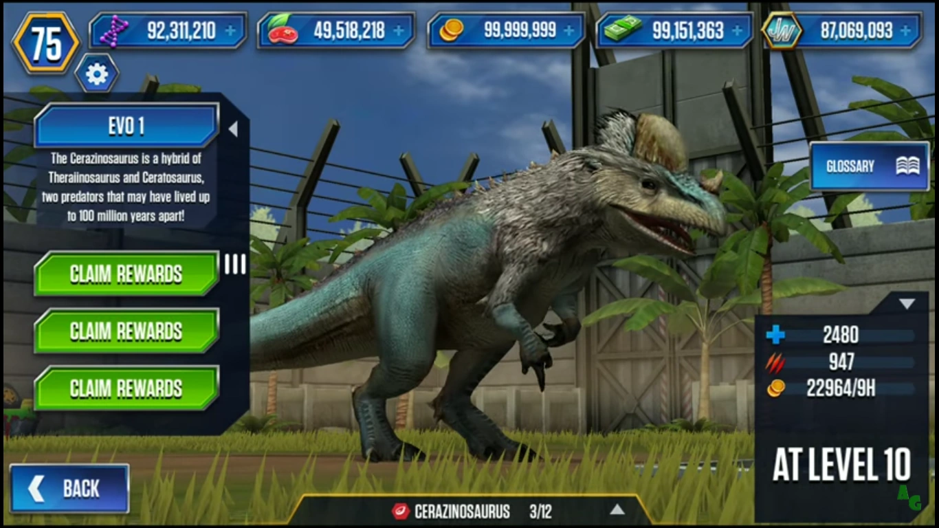 Cerazinosaurus/JW: TG | Jurassic Park wiki | Fandom