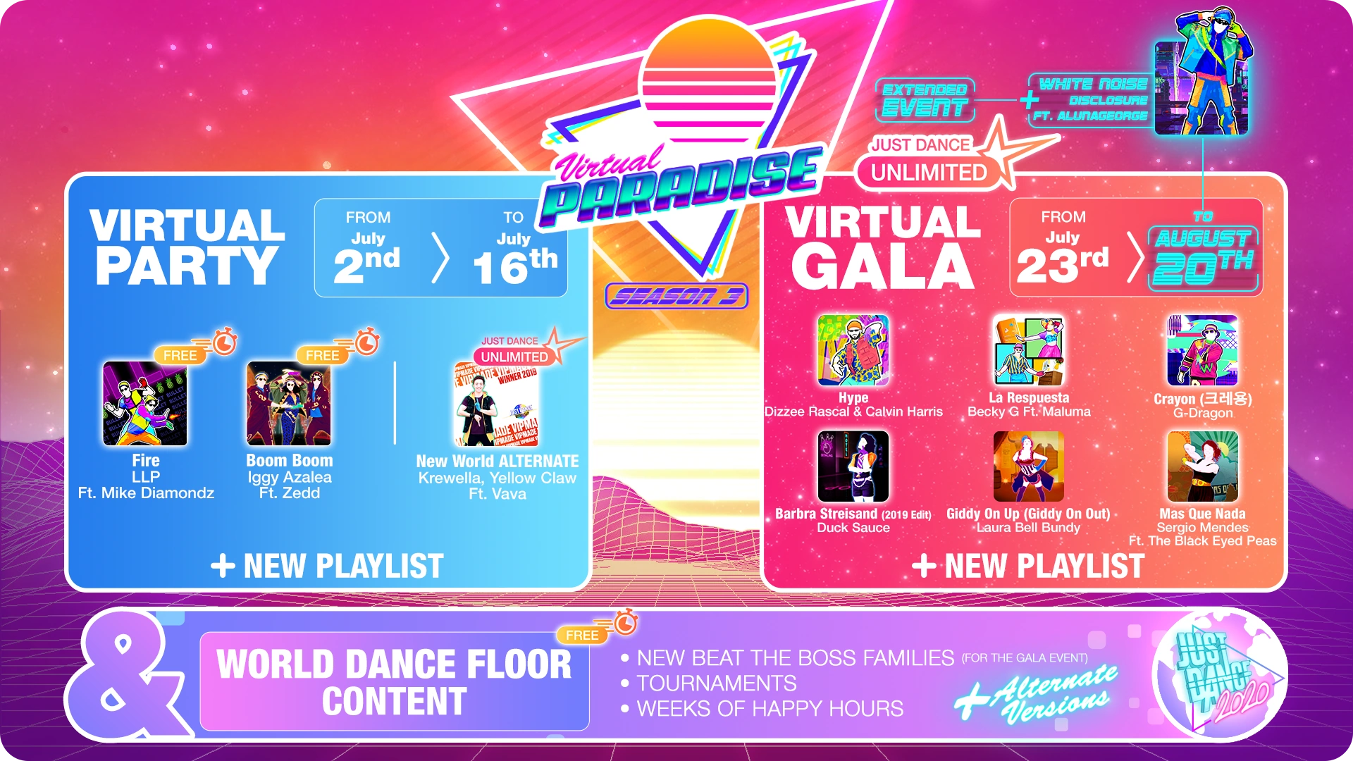 Season 3: Virtual Paradise | Just Dance Wiki | Fandom
