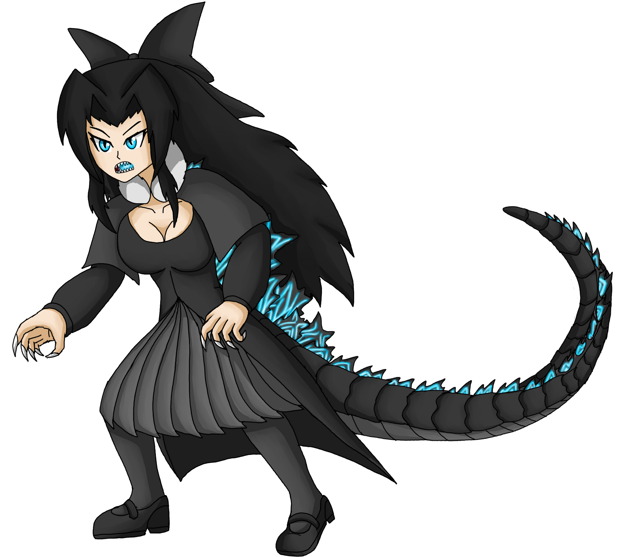 Godzilla Female Anime Pin By Lazy Bones On Godzilla Dozorisozo
