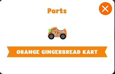 Orange Gingerbread Kart | Kart Kingdom Wikia | Fandom