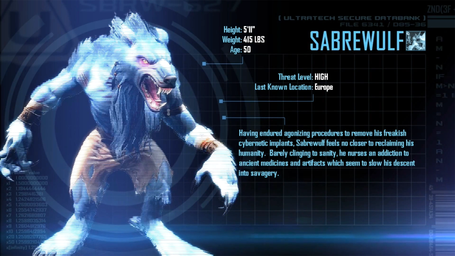 Image - Sabrewulf Arcade Bio.png | Killer Instinct Wiki | FANDOM ...