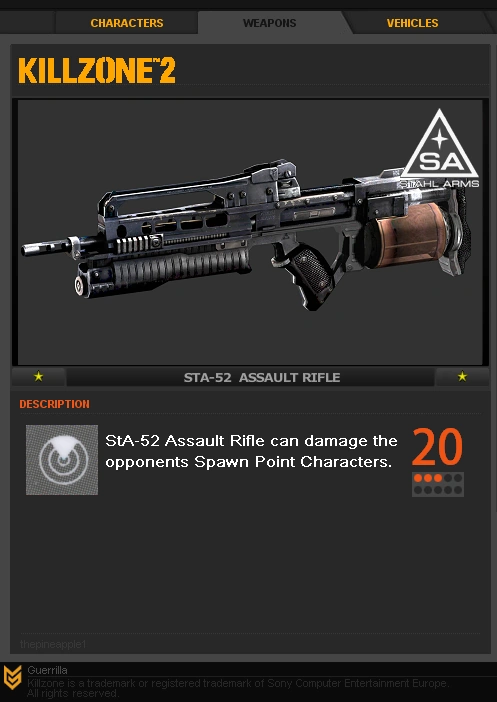 StA-52 Assault Rifle | Killzone Card Game Wiki | FANDOM powered by Wikia
