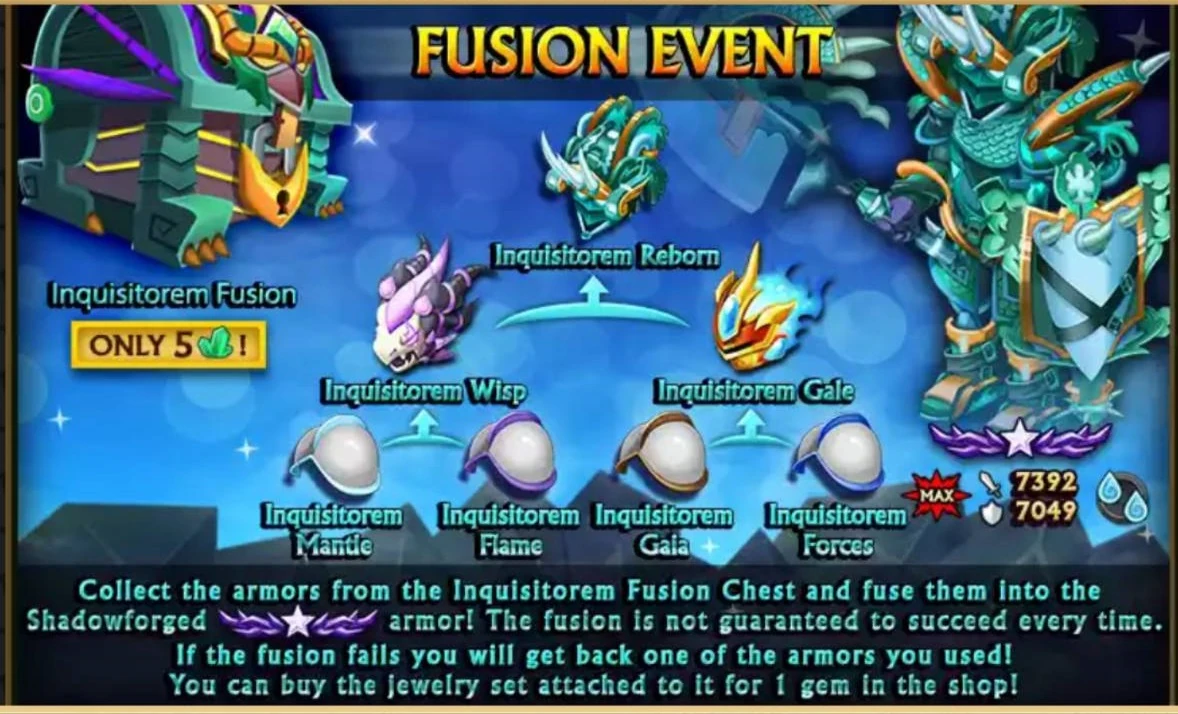 Fusion tree event : r/Knightsanddragons