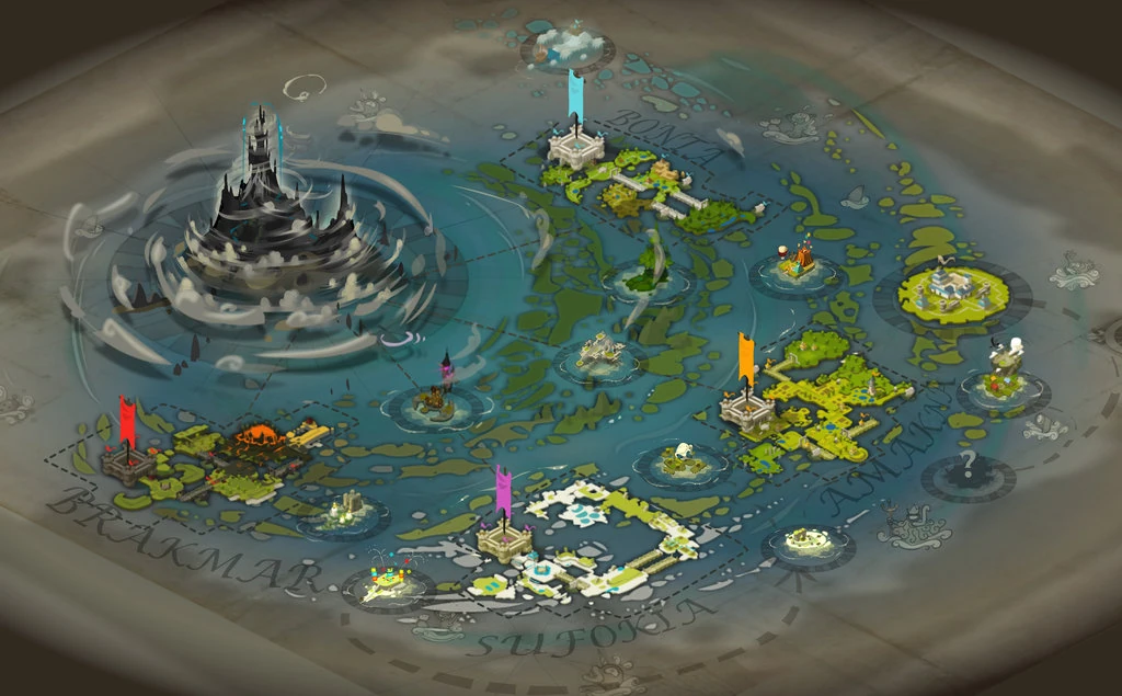Image - Wakfu new world map.jpg | Krosmoz Wiki | FANDOM powered by Wikia