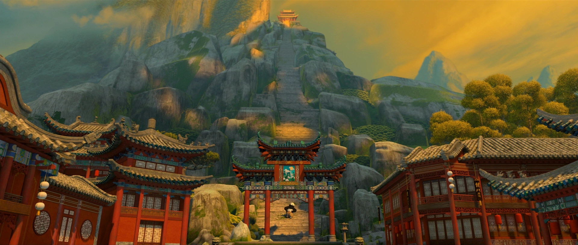 Image - Village-Po-stairs.png | Kung Fu Panda Wiki | FANDOM powered by ...
