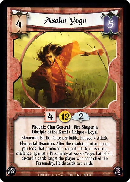 Asako Yogo/card | L5r: Legend of the Five Rings Wiki | Fandom