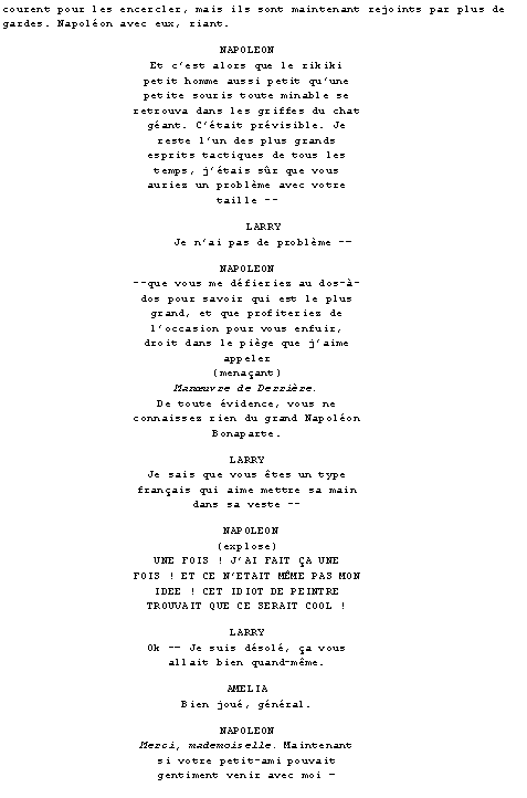 Extrait du script : La Nuit au musée 2 | Wiki La Nuit au musée | Fandom