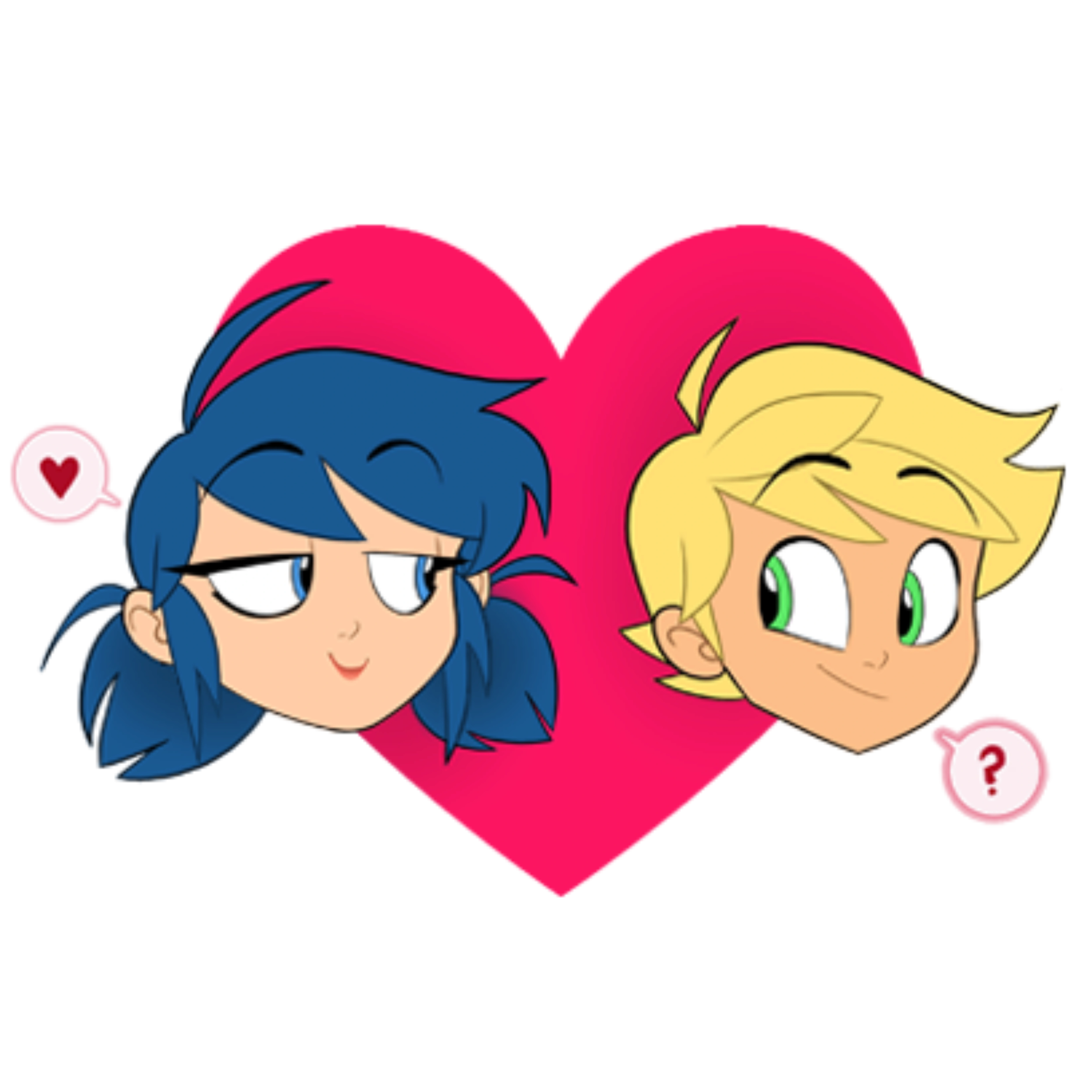 Imagen - Sticker Marinette and Adrien.png | Wikia Miraculous Ladybug ...
