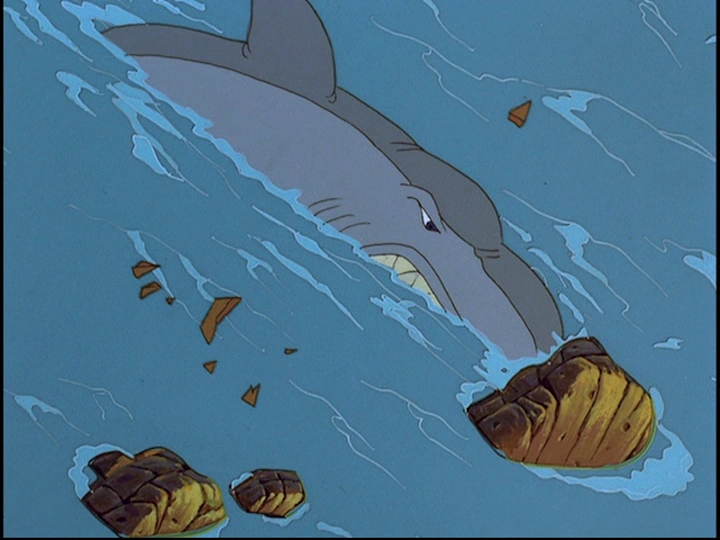 Swimming Sharptooth (The Mysterious Island) | Land Before Time Wiki ...