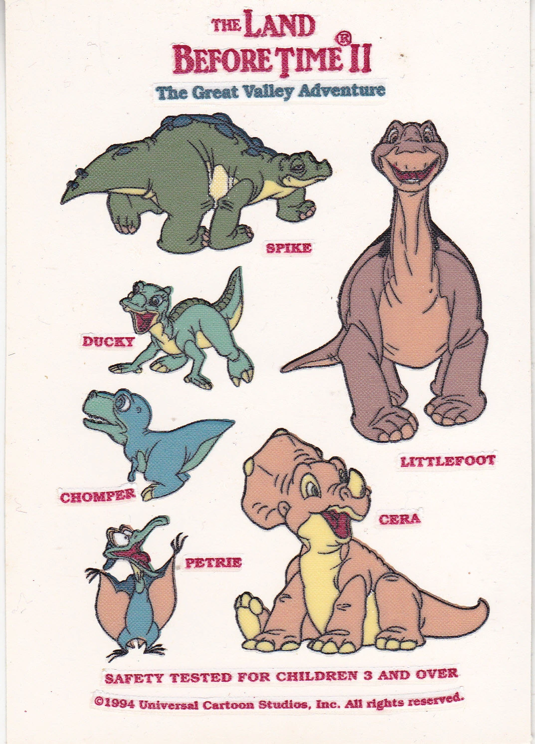 Image - Land before time stickers.jpg | Land Before Time Wiki | FANDOM ...