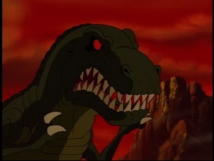 Meanest Sharptooth | Land Before Time Wiki | Fandom