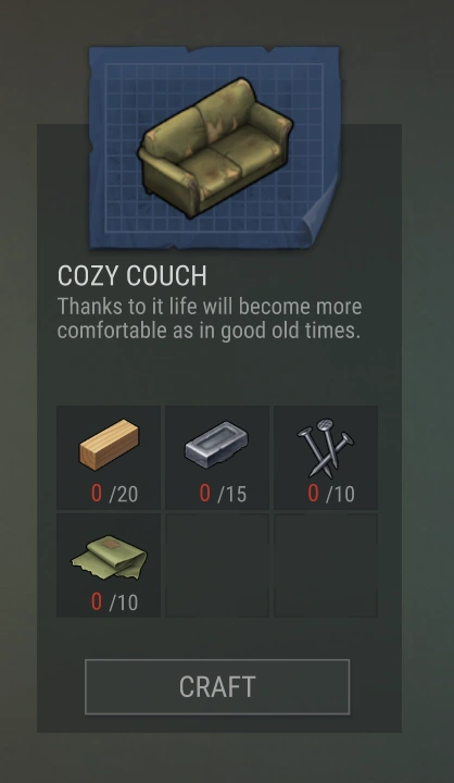 Cozy Couch | Last Day on Earth: Survival Wiki | Fandom