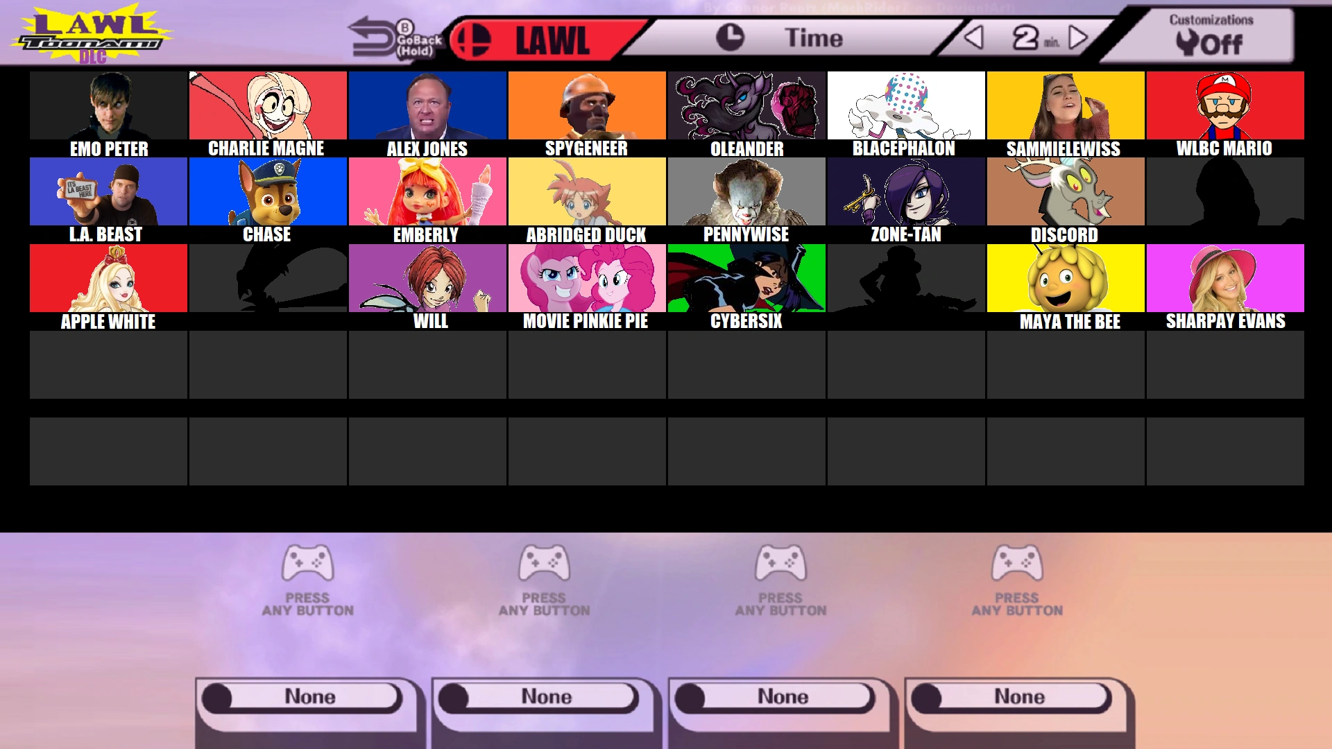List of Characters (DLC) | Lawl Toon: Brother Location Remade Version Wiki | Fandom