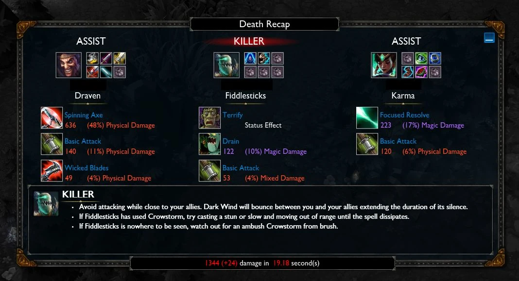 Death Recap | League of Legends Wiki | Fandom