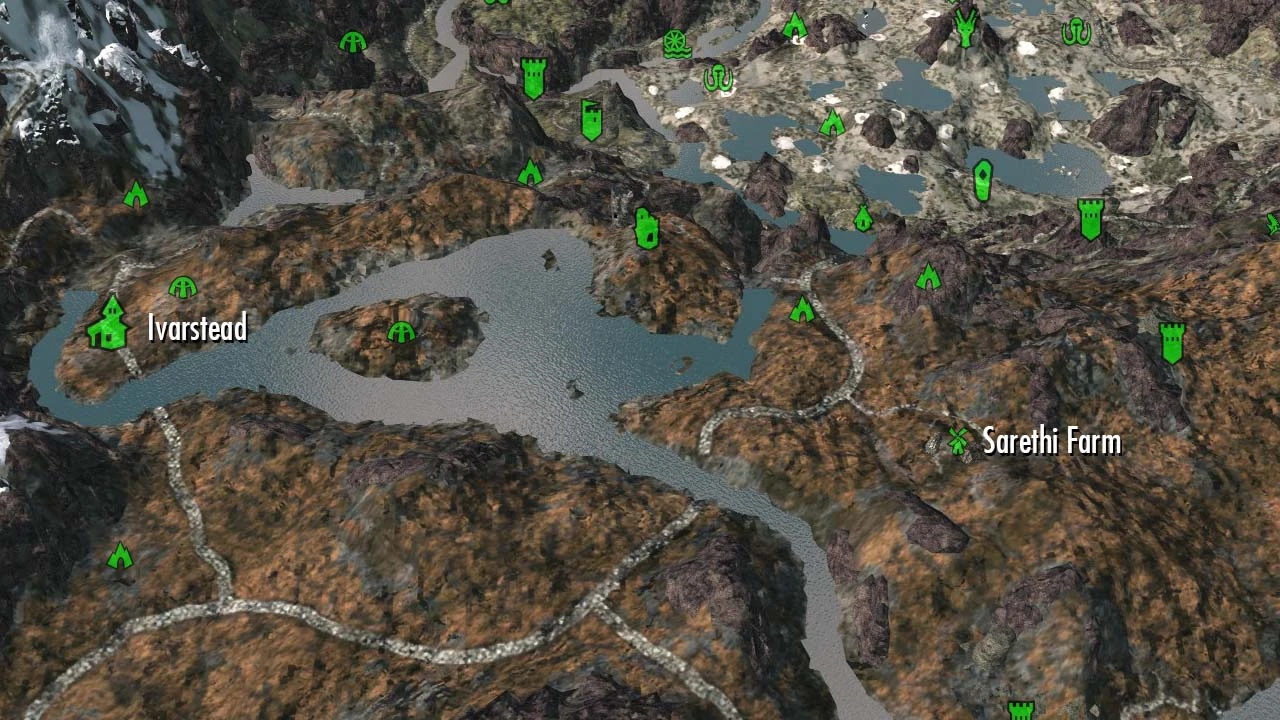 Image - Sarethi Farm on map.jpg | Legacy of the Dragonborn | FANDOM ...