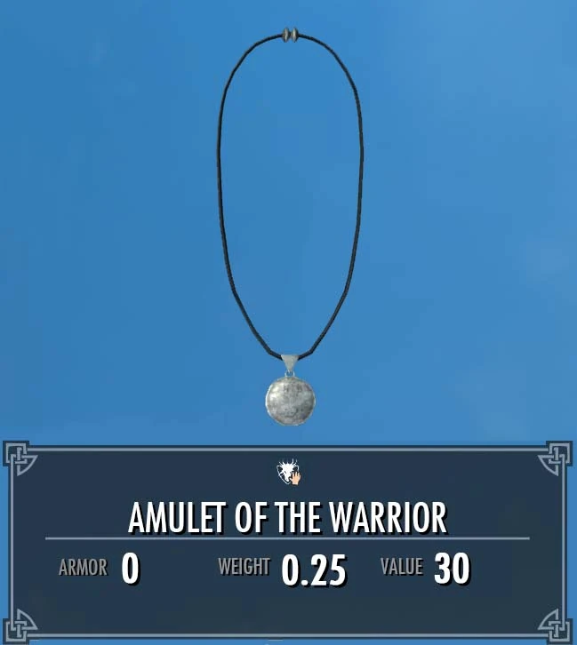 Amulet of the Warrior | Legacy of the Dragonborn | Fandom