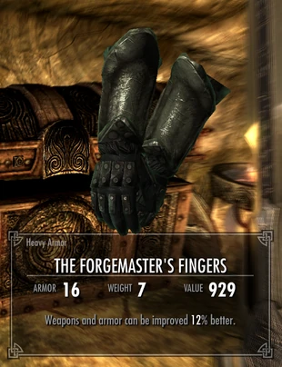 The Forgemaster's Fingers | Legacy of the Dragonborn | Fandom