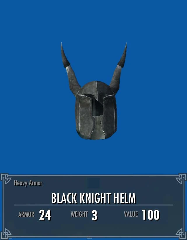 Black Knight Helm | Legacy of the Dragonborn | Fandom