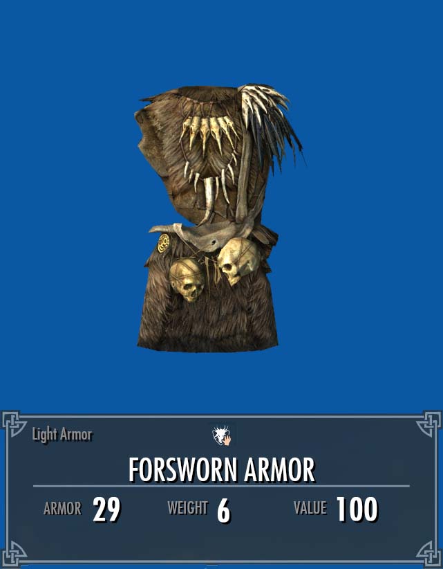Forsworn Armor Legacy Of The Dragonborn Fandom