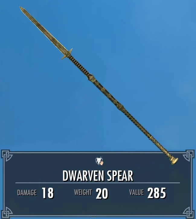Dwarven Spear | Legacy of the Dragonborn | Fandom