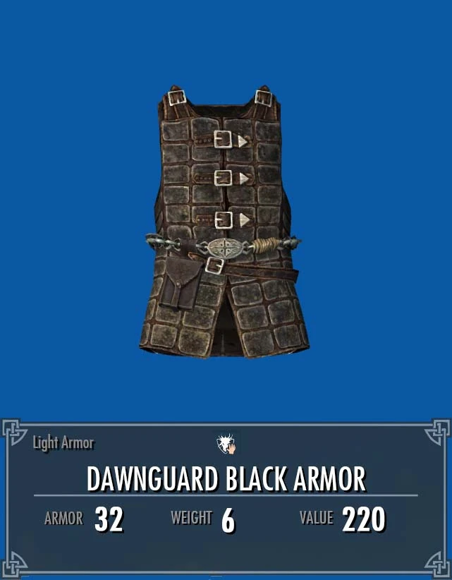 Dawnguard Black Armor | Legacy of the Dragonborn | Fandom