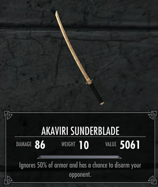 Akaviri Sunderblade | Legacy of the Dragonborn | Fandom