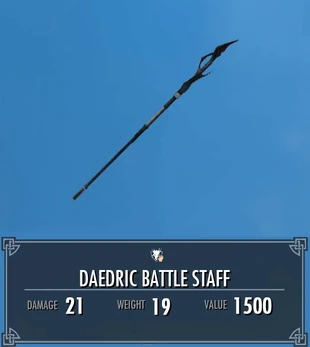 Daedric Battle Staff | Legacy of the Dragonborn | Fandom