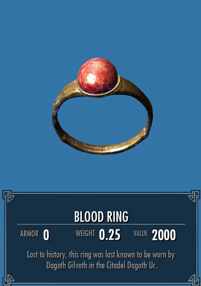 Blood Ring | Legacy of the Dragonborn | Fandom