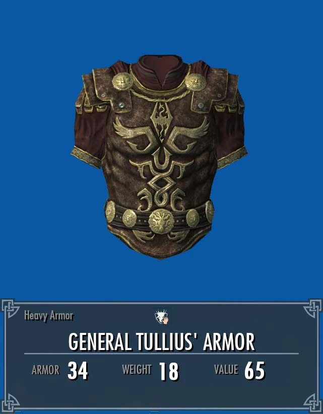 General Tullius' Armor | Legacy of the Dragonborn | Fandom