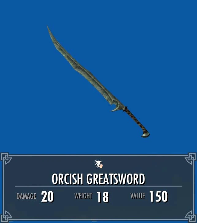 Orcish Greatsword | Legacy of the Dragonborn | Fandom