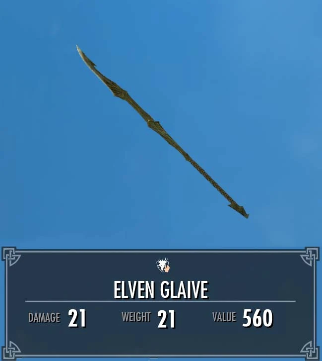 Elven Glaive | Legacy of the Dragonborn | Fandom