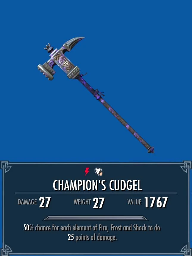 Champion's Cudgel | Legacy of the Dragonborn | Fandom