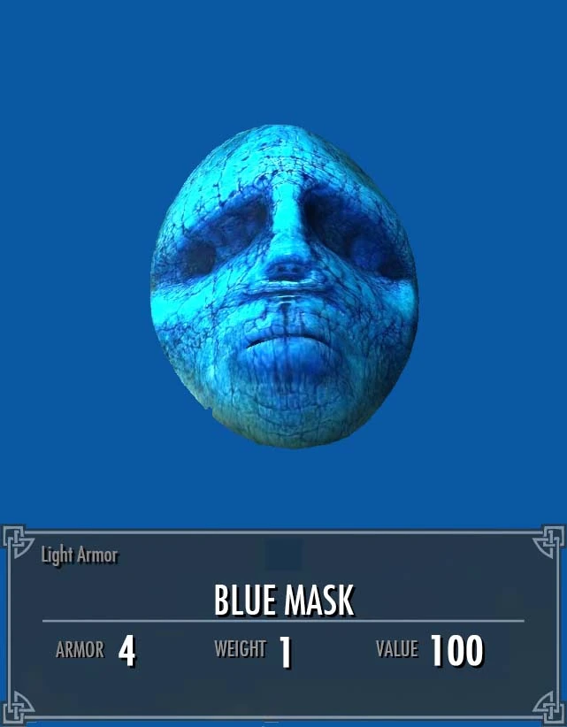 Blue Mask | Legacy of the Dragonborn | Fandom