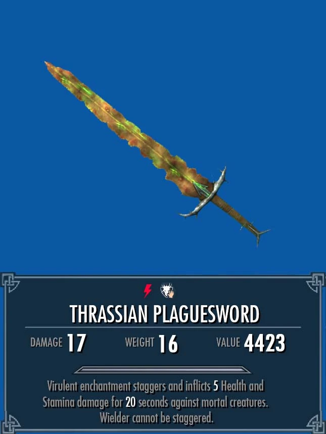 Thrassian Plaguesword | Legacy of the Dragonborn | Fandom