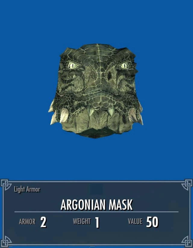 Argonian Mask | Legacy of the Dragonborn | Fandom