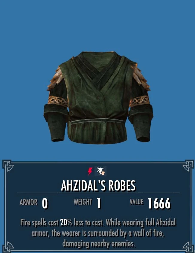 Ahzidal's Robes | Legacy of the Dragonborn | Fandom
