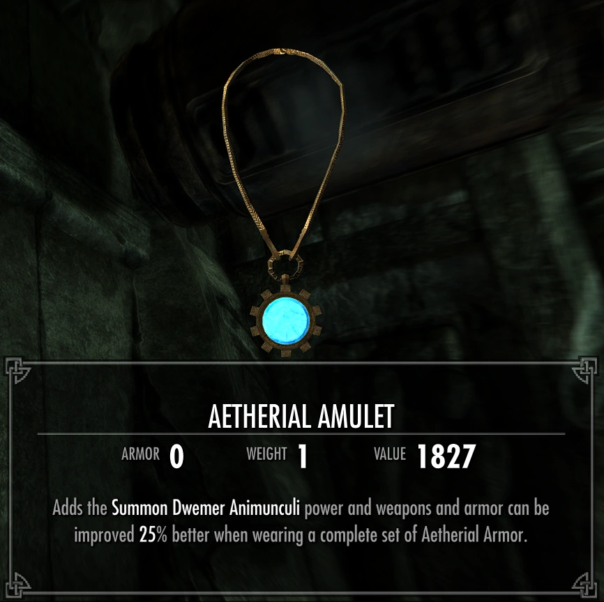 Aetherial Amulet (Tools of Kagrenac) | Legacy of the Dragonborn | Fandom