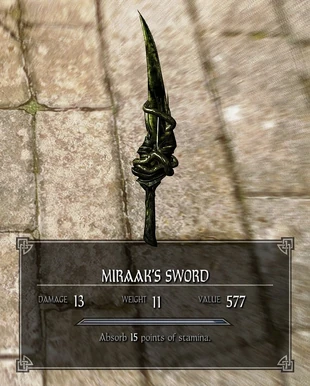 Miraak's Sword | Legacy of the Dragonborn | Fandom