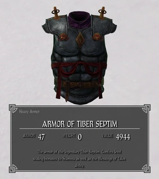 Armor of Tiber Septim | Legacy of the Dragonborn | Fandom
