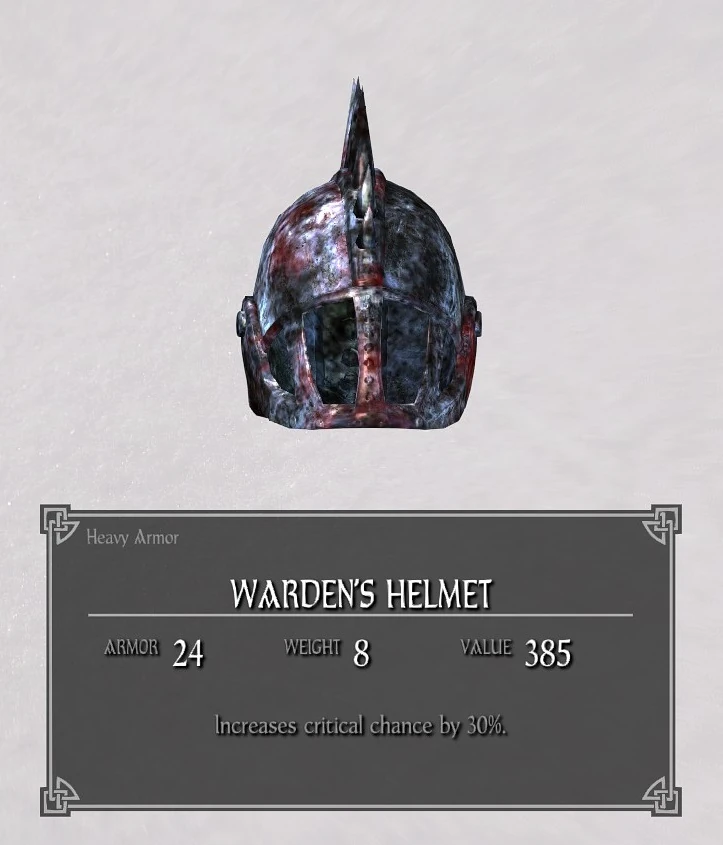 Warden's Helmet | Legacy of the Dragonborn | Fandom