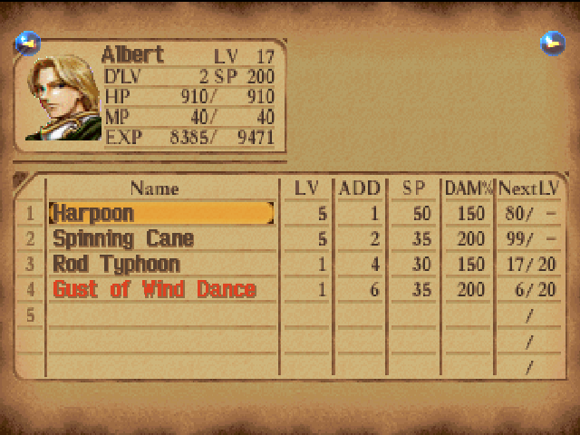 Level | The Legend of Dragoon Wiki | Fandom