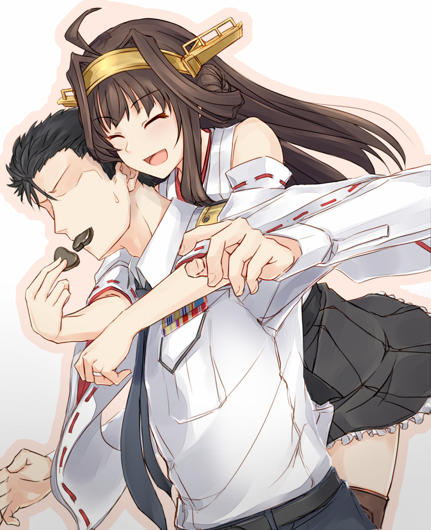 Image Admiral And Kongou Kantai Collection Drawn By Pallad Sample