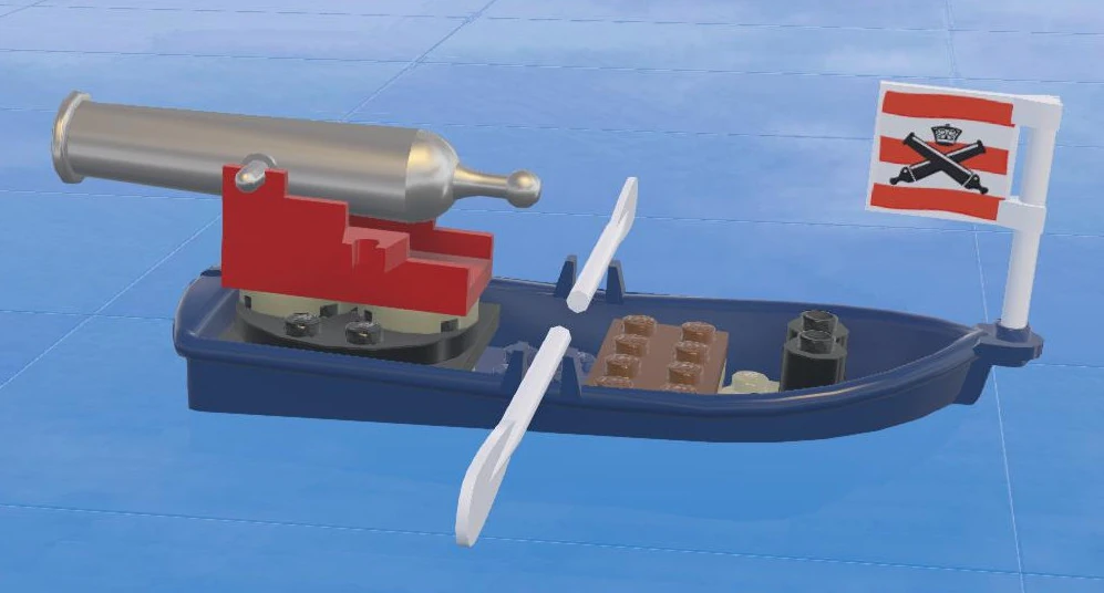Soldiers Cannon Rowing Boat | Lego Worlds Wiki | Fandom