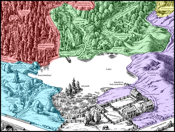 Carte | Wiki La guerre des Clans | FANDOM powered by Wikia