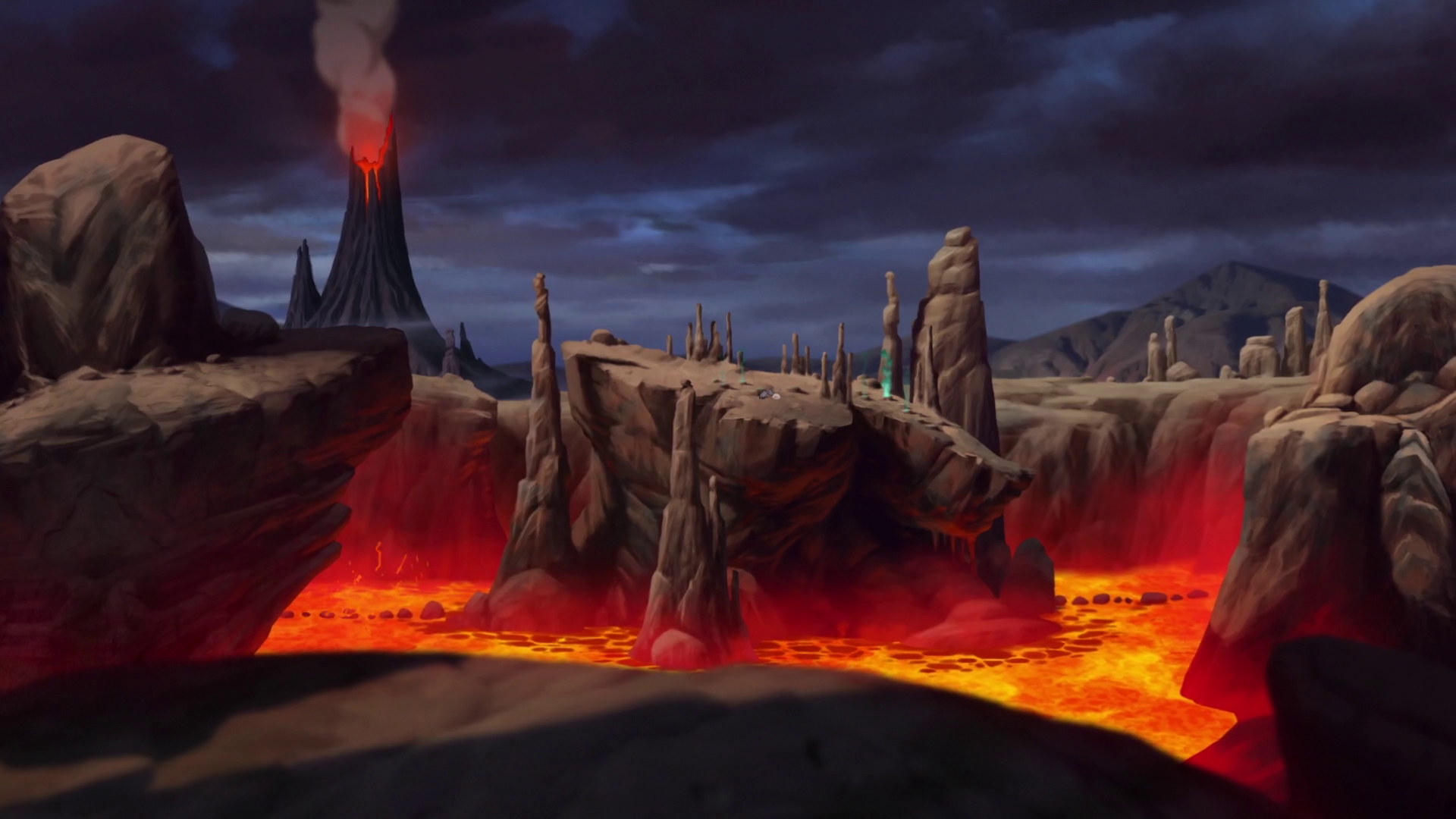 Outlands Volcano/Gallery/The Morning Report | The Lion Guard Wiki | Fandom