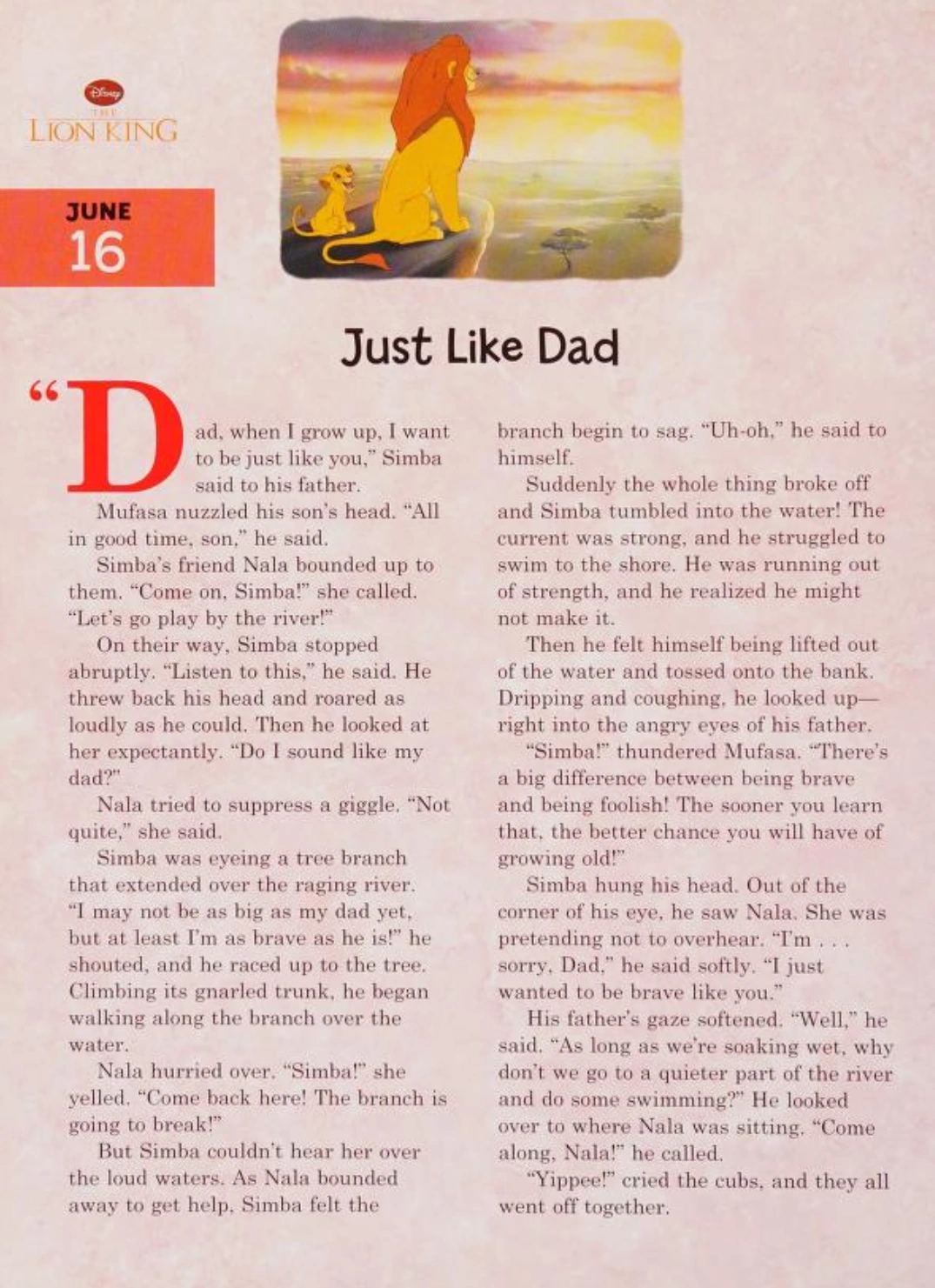 Just Like Dad | The Lion King Wiki | Fandom