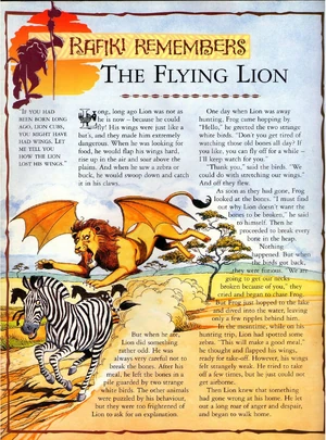 The Flying Lion (Rafiki Remembers) | The Lion King Wiki | FANDOM ...