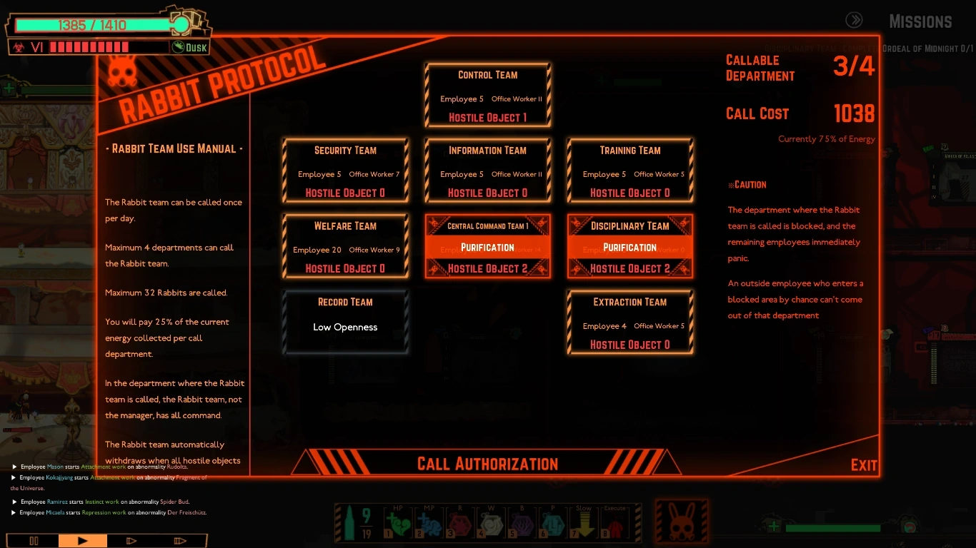 Rabbit Team | Lobotomy Corporation攻略 Wiki | Fandom