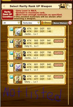 Rarity Upgrade | LogresJapaneseRPG Wiki | Fandom